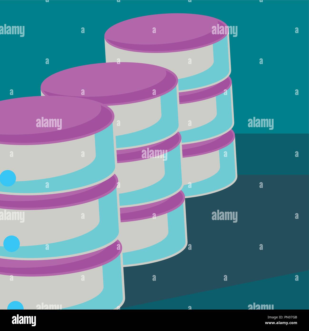 technology digital innovation database server vector illustration Stock ...