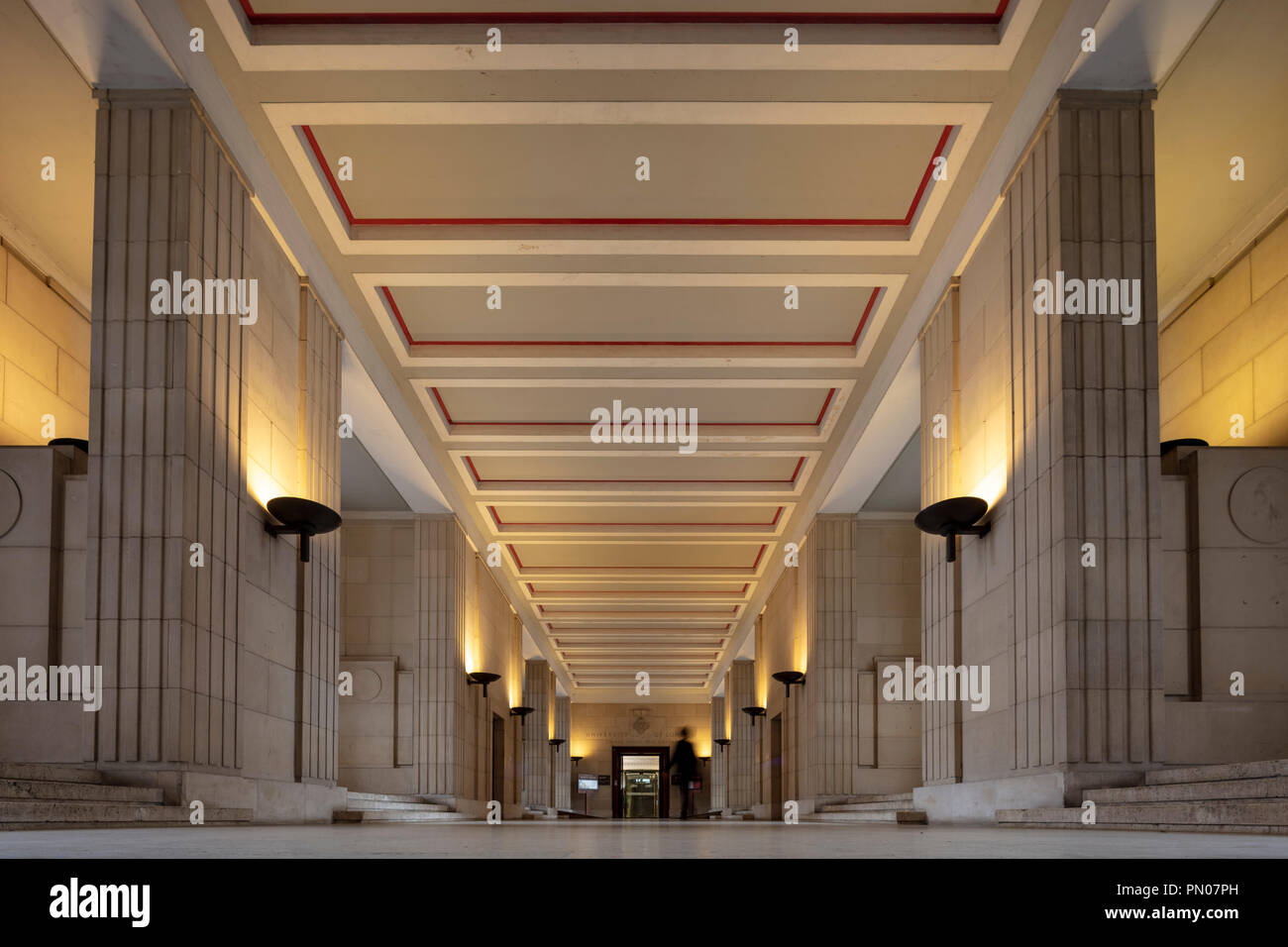 lobby of Senate House, the administrative centre of the University of ...
