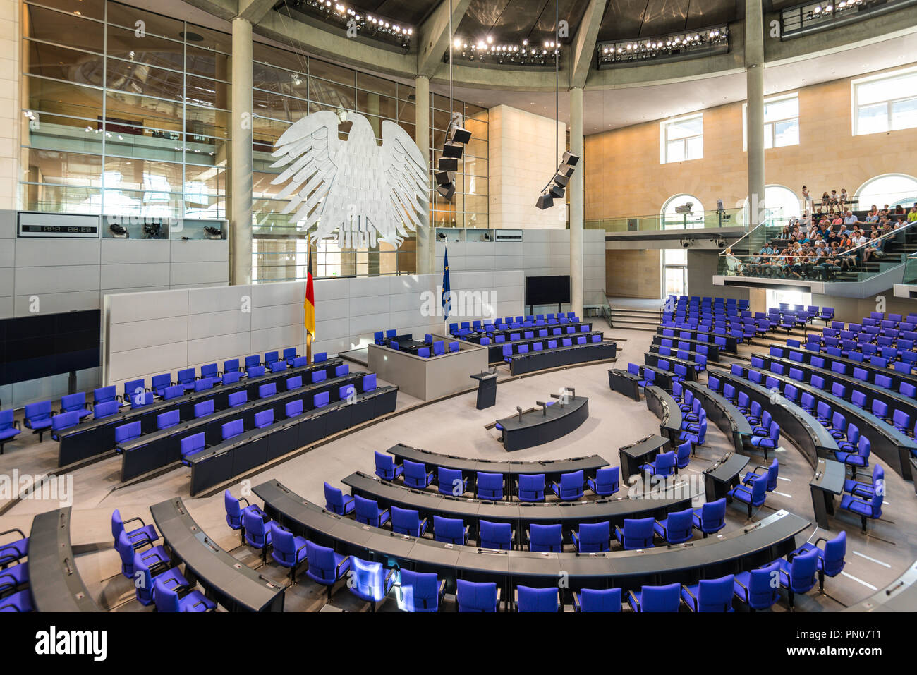 Berlin, Germany - May27, 2017: Interior of Plenary Hall (meeting room ...