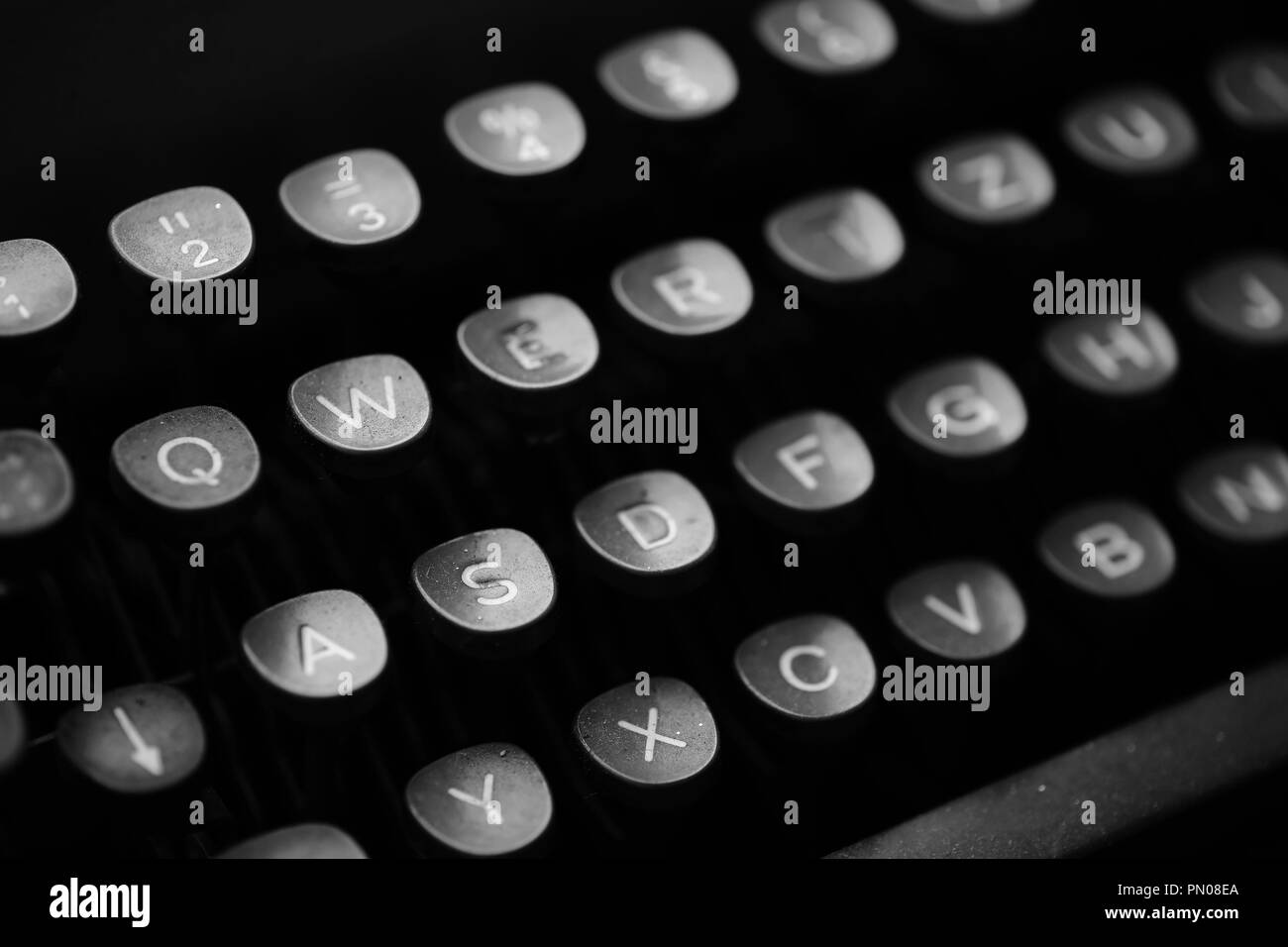 Black keyboard keys background with white letters background Black and ...