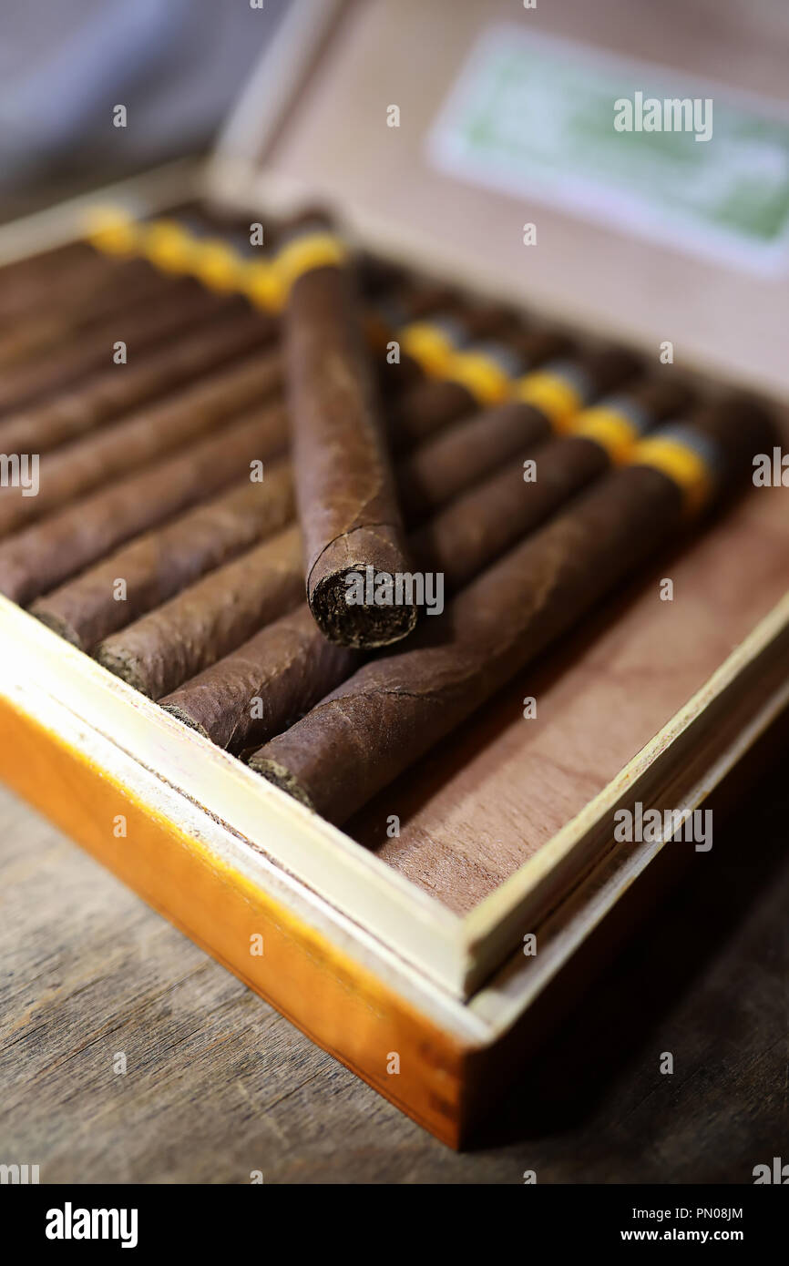 Cuban cigar luxury concept table hi-res stock photography and images ...