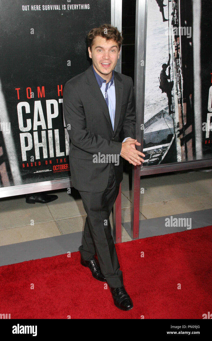 Emile Hirsch 09/30/2013 "Captain Phillips" Premiere held at the Academy ...
