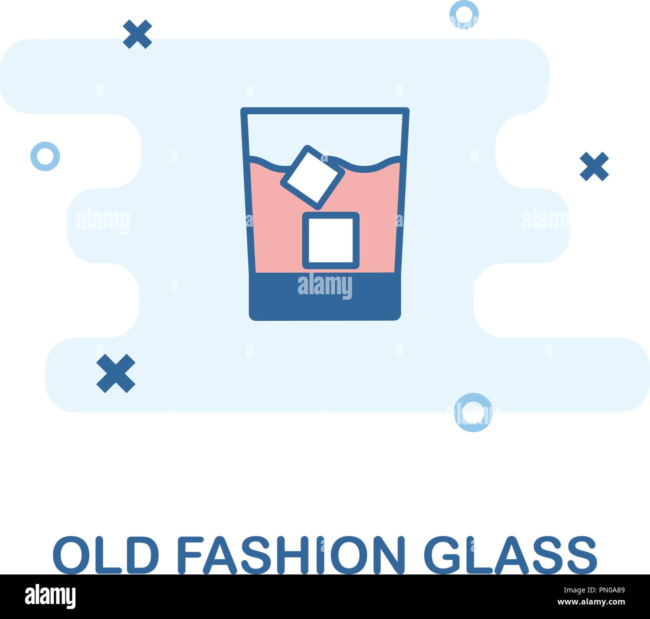 Whiskey Glass creative icon in color. Simple element illustration ...