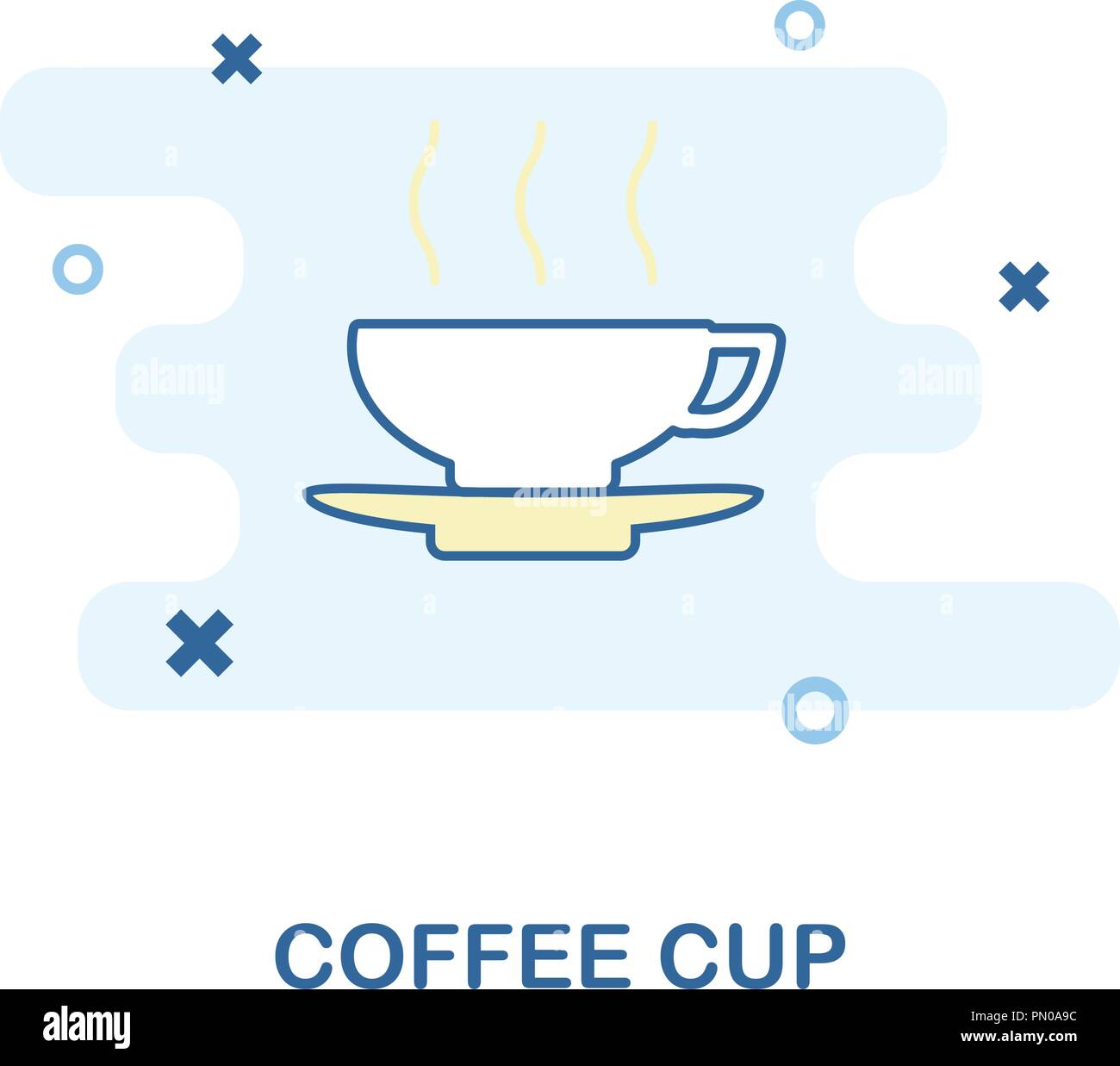 Coffee Cup creative icon in color. Simple element illustration. Coffee ...