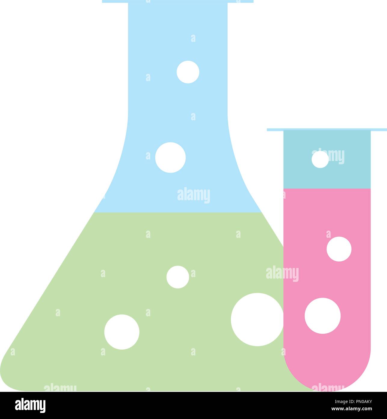 science laboratory test tube beaker flask Stock Vector Image & Art - Alamy