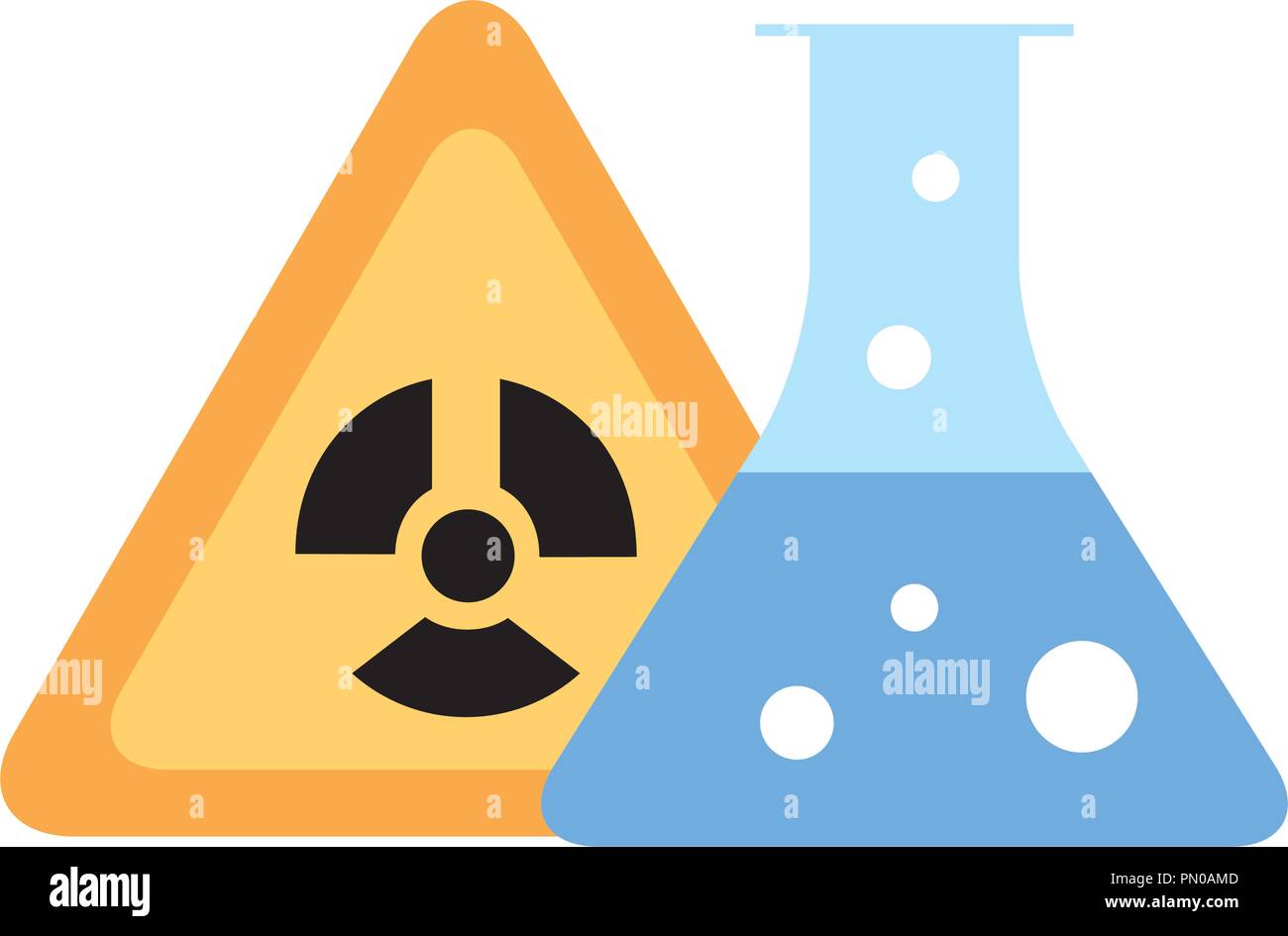 Chemical hazard test tube Stock Vector Images - Alamy