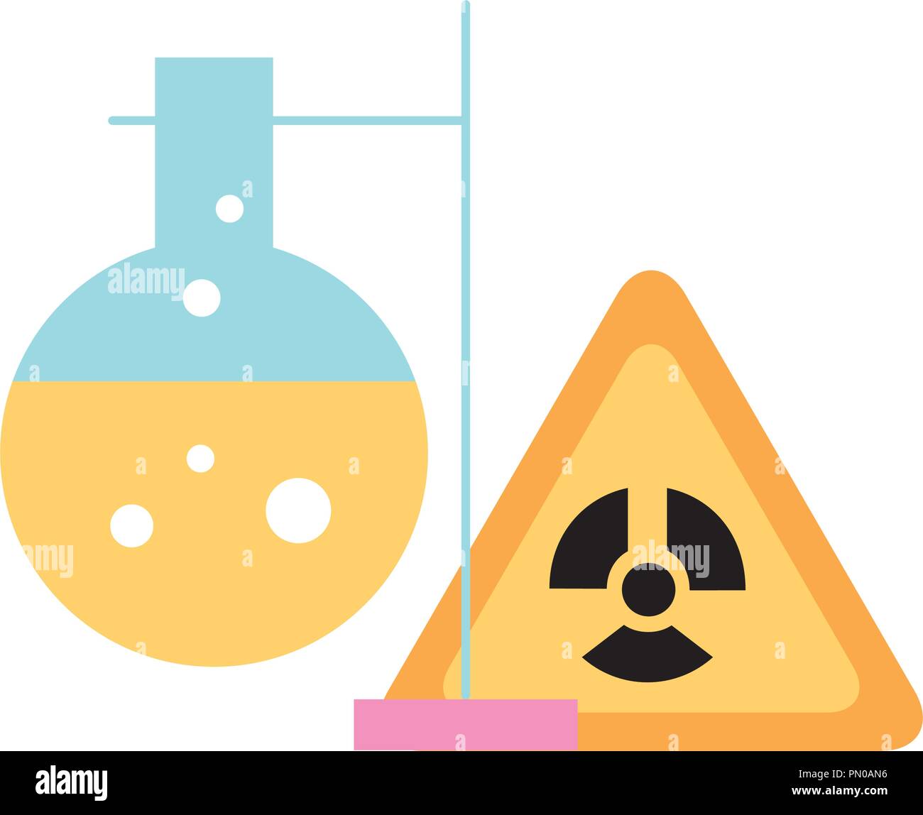 chemistry hazard sign test tube laboratory Stock Vector Image & Art - Alamy