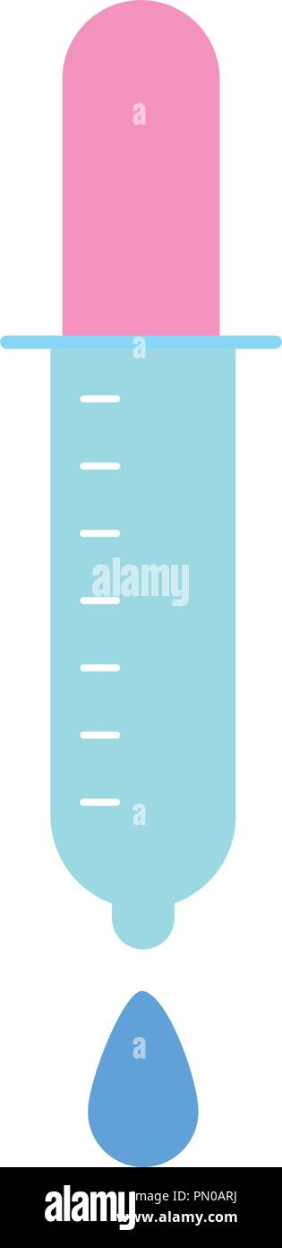 medical dropper laboratory equipment instrument Stock Vector Image ...