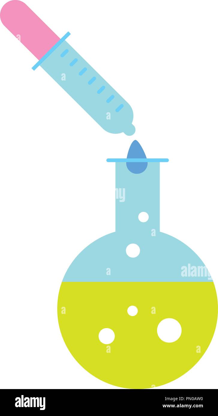 chemical test tube dropper reagent laboratory Stock Vector Image & Art ...