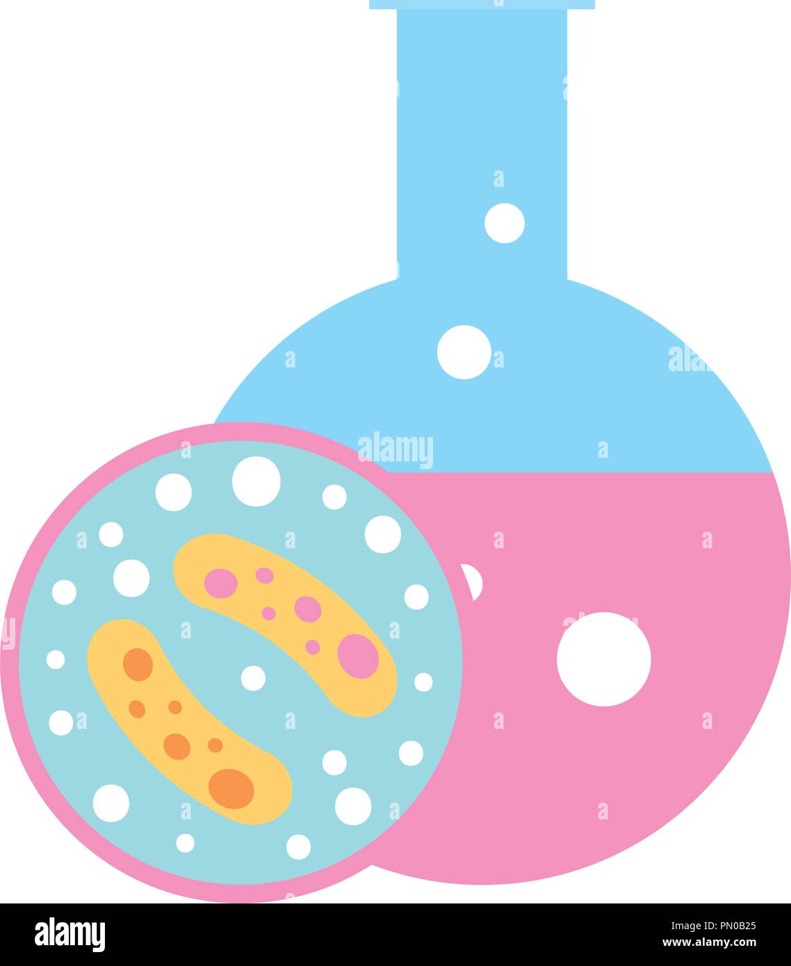 laboratory science test tube bacteria petri dish Stock Vector Image ...