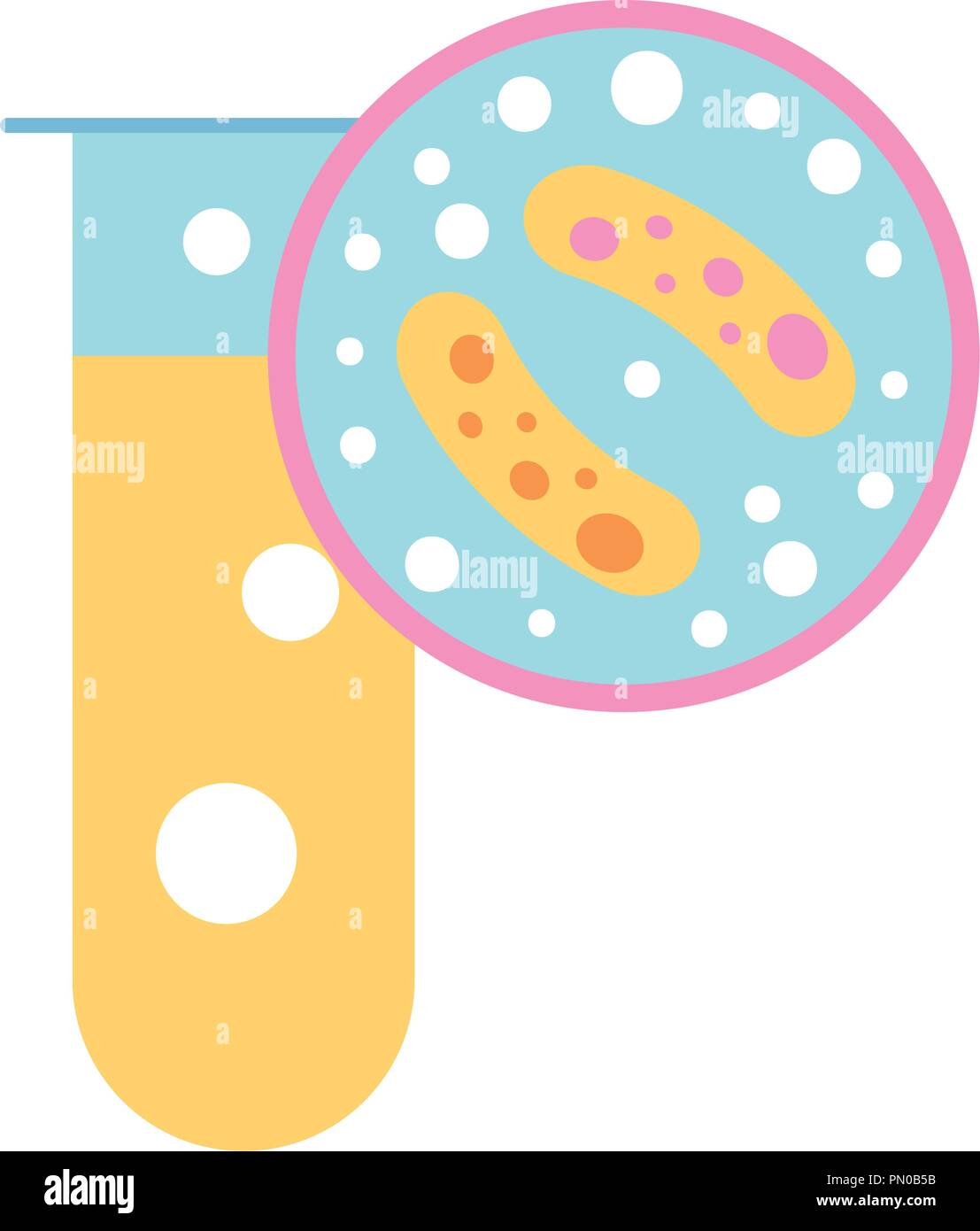 laboratory test tube bacteria virus science biology Stock Vector Image ...