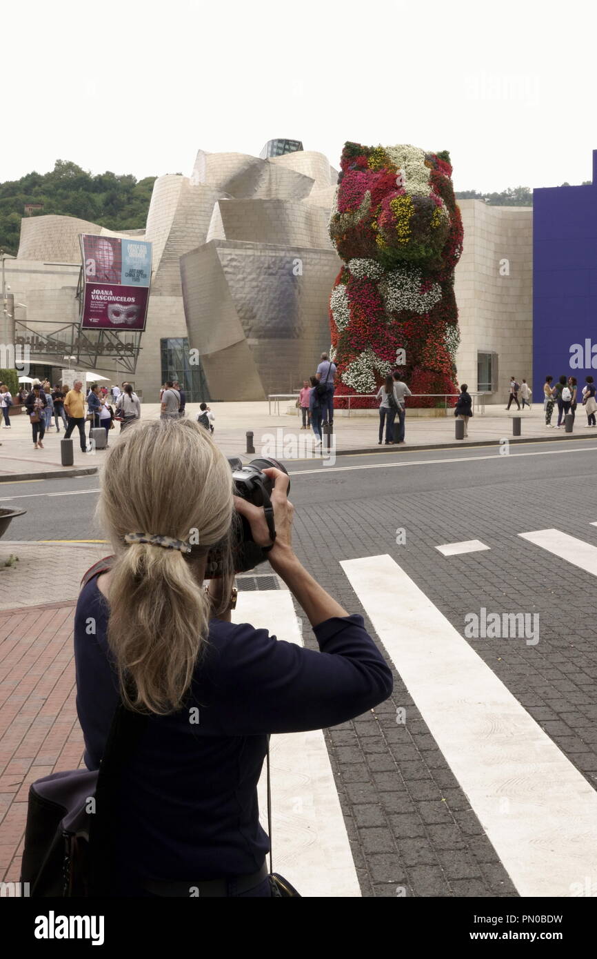 Side view guggenheim museum bilbao hi-res stock photography and images ...