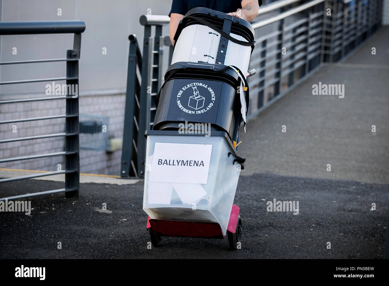 At the seven towers leisure centre in ballymena hi-res stock ...