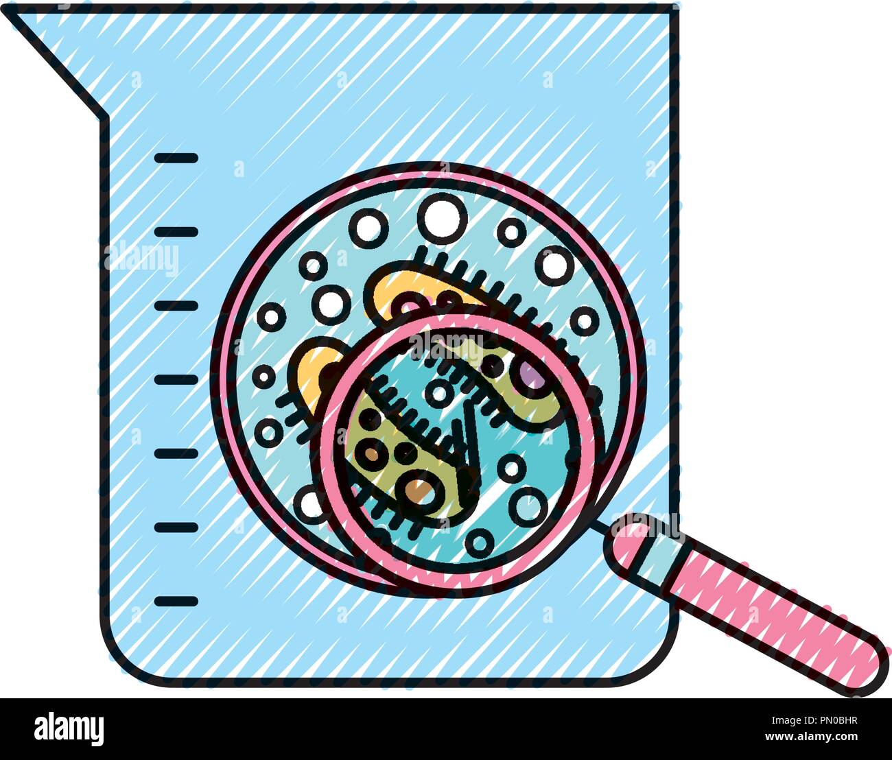 Flask bacteria Stock Vector Images - Alamy