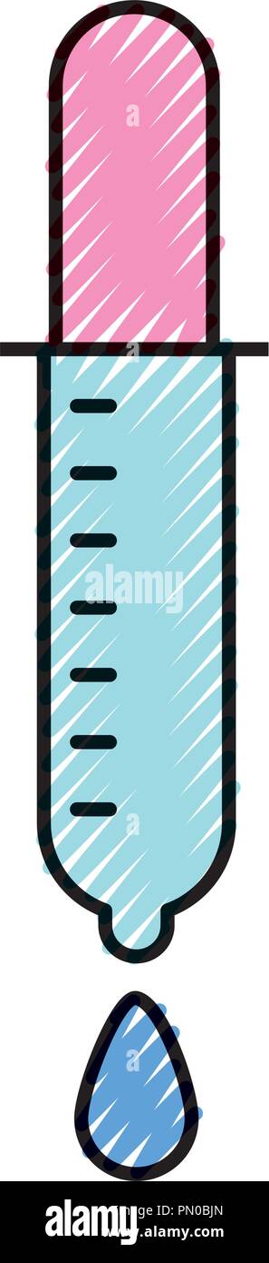 medical dropper laboratory equipment instrument Stock Vector Image ...