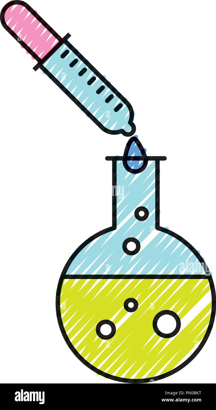chemical test tube dropper reagent laboratory Stock Vector Image & Art ...