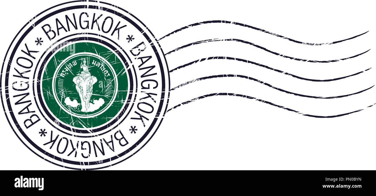 Bangkok stamp hi-res stock photography and images - Alamy