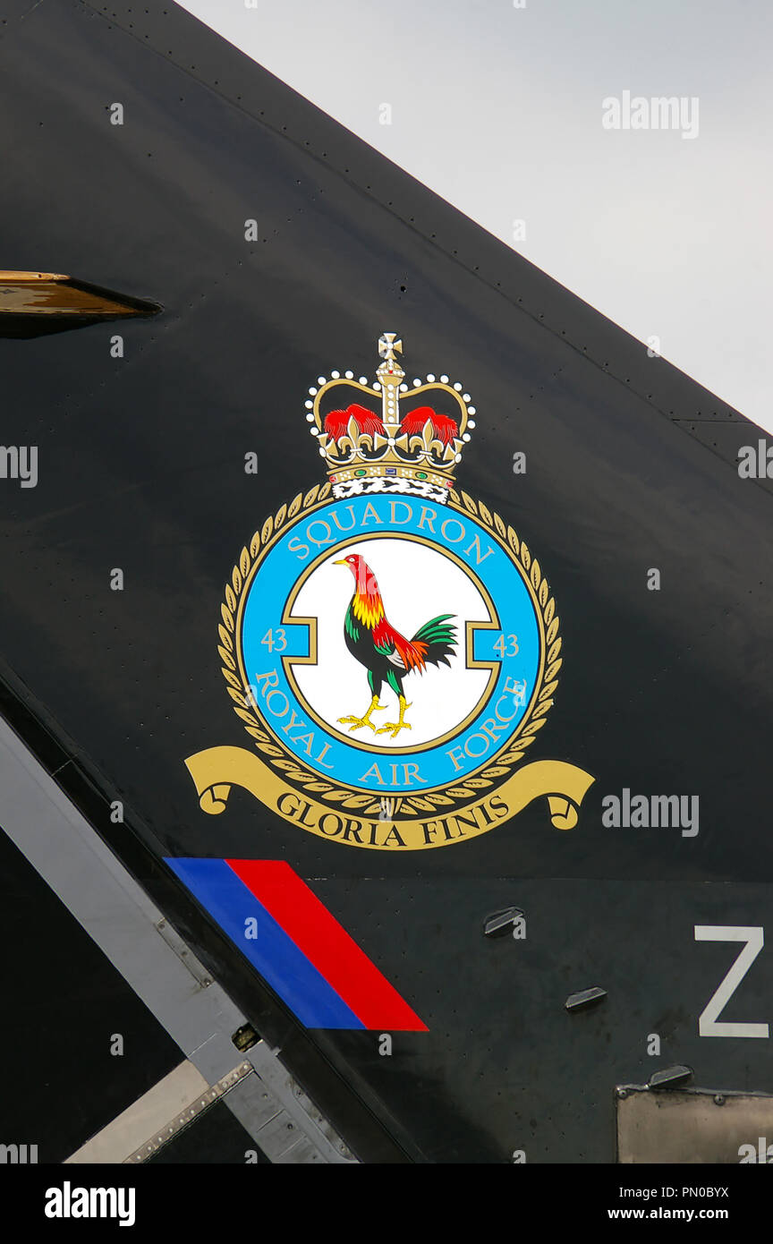 43 Squadron Emblem On Tail Of RAF Royal Air Force Panavia, 40% OFF