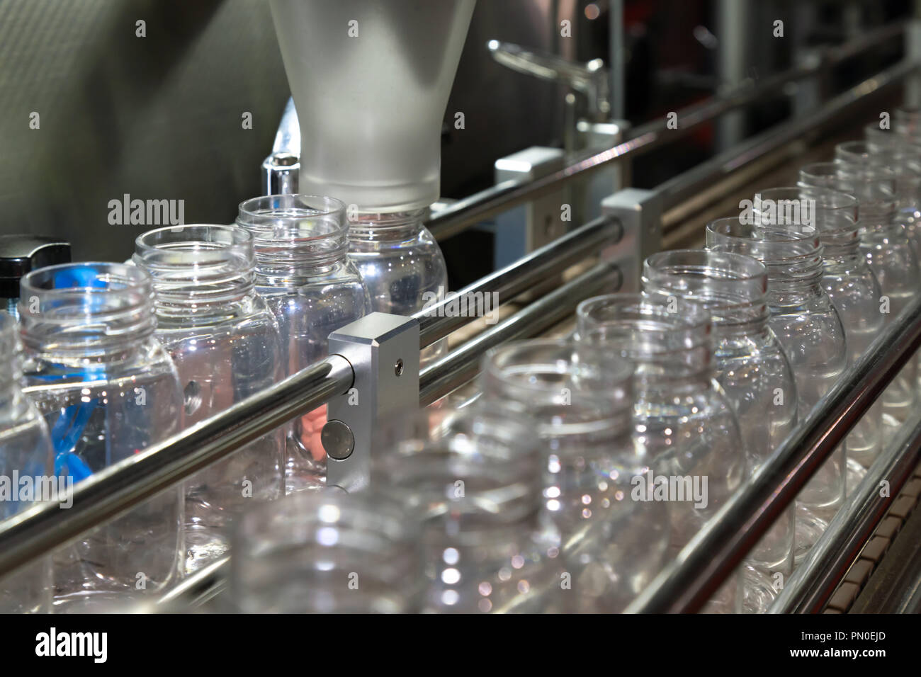 pharmaceutical industry, medicine pills are filling in the plastic ...