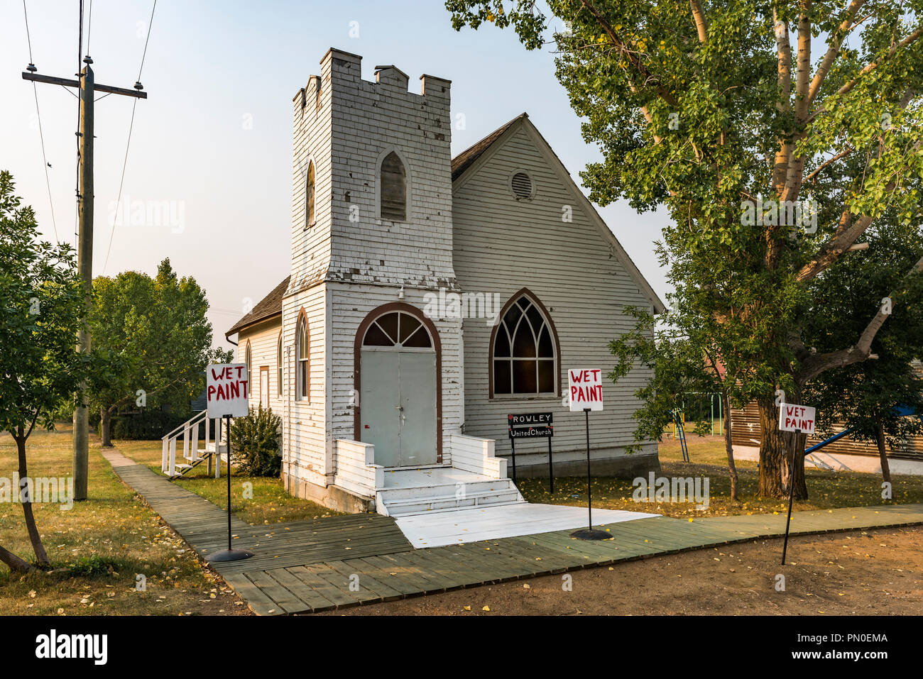 Rowley United Church, Rowley, Alberta, Canada Stock Photo - Alamy