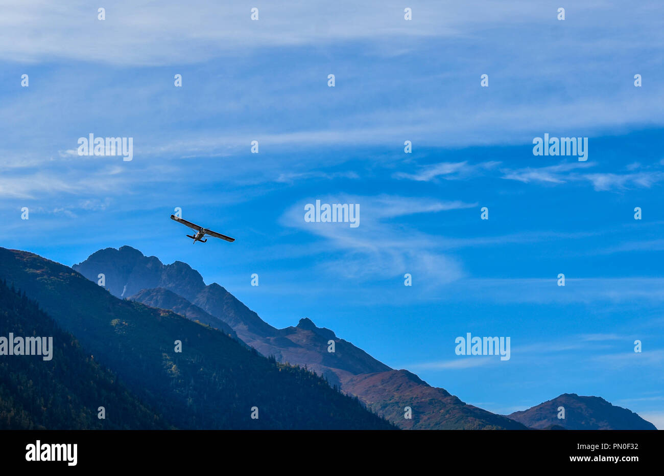 Flying over Knik River Stock Photo - Alamy