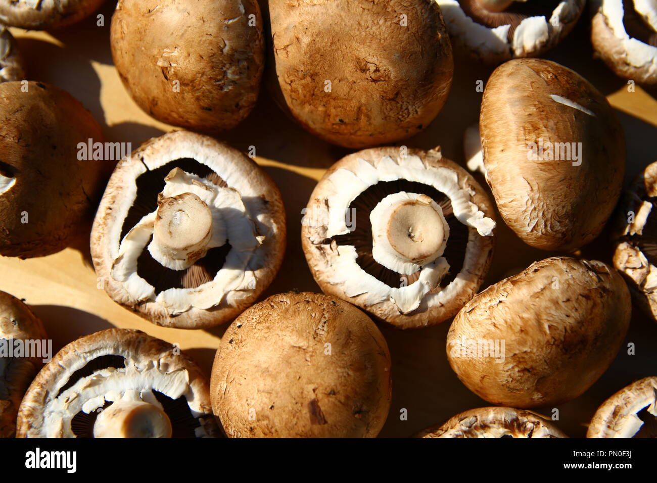 Food: Fresh champignons Stock Photo - Alamy