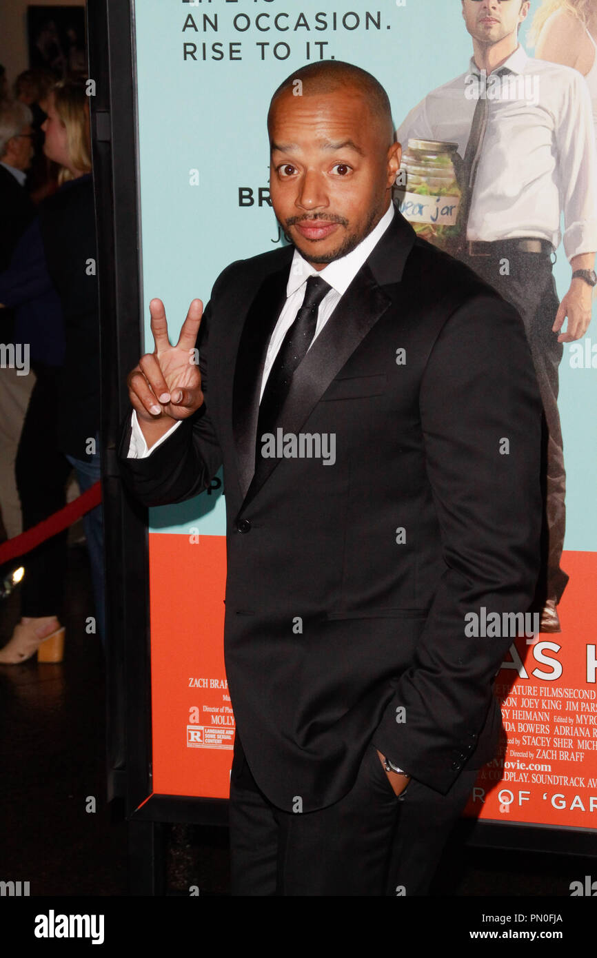 Donald Faison at the Focus Features premiere of "Wish I Was Here ...