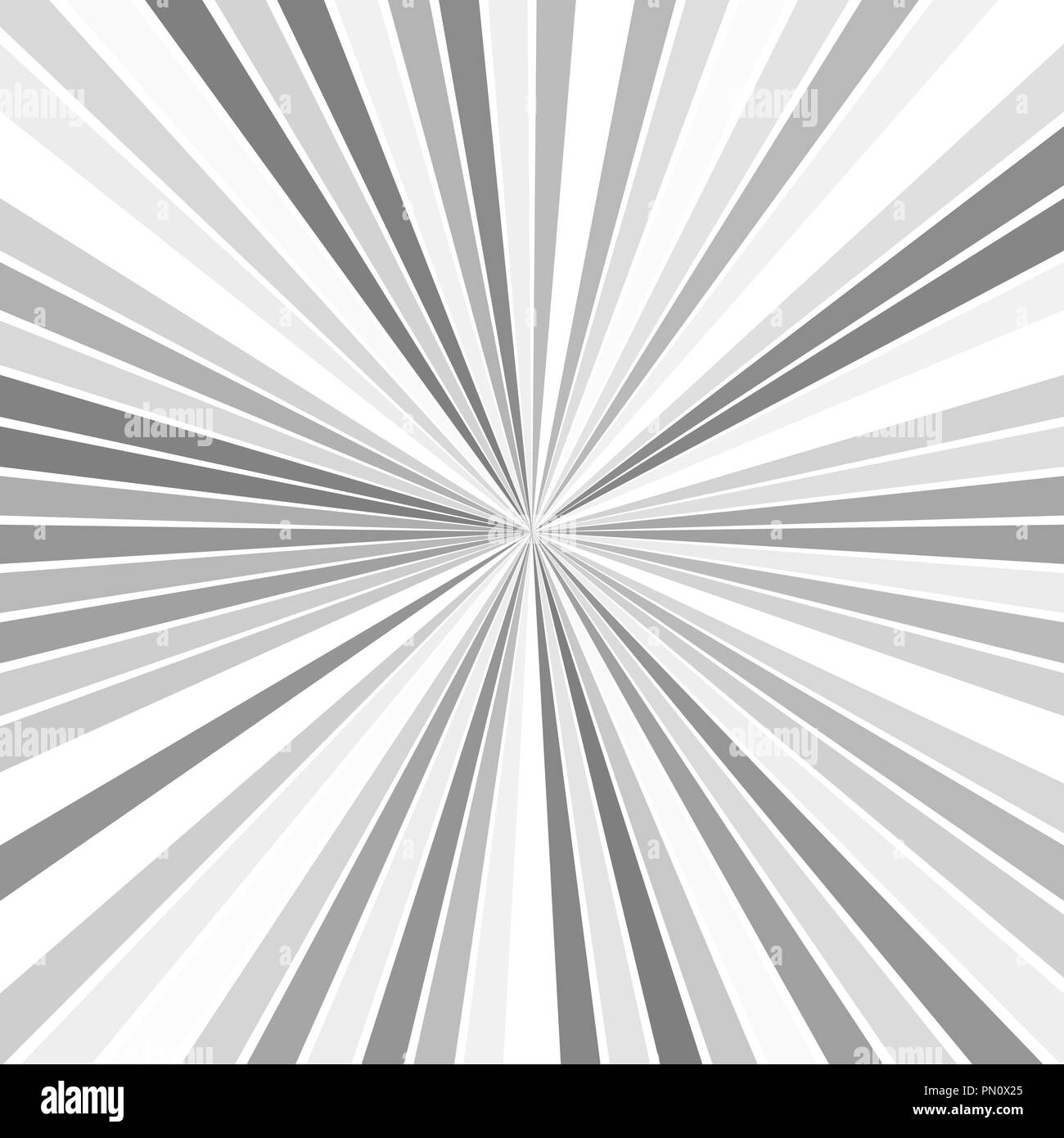 Grey abstract hypnotic exlosive concept background - vector ray burst ...