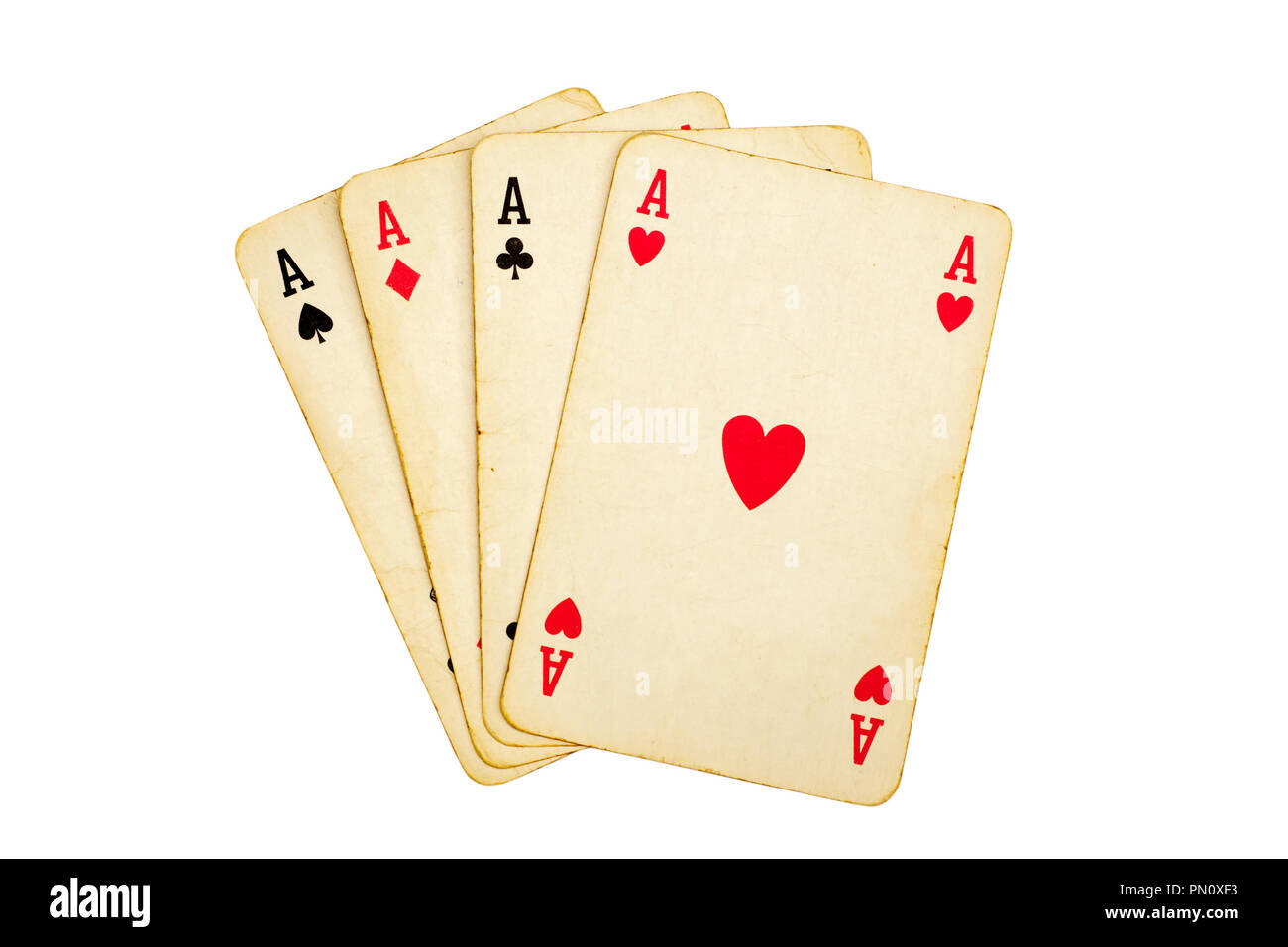 playing cards isolated on white Stock Photo - Alamy