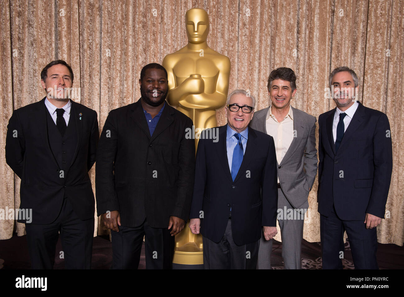 (left to right) Directors David O. Russell, Steve McQueen, Martin ...