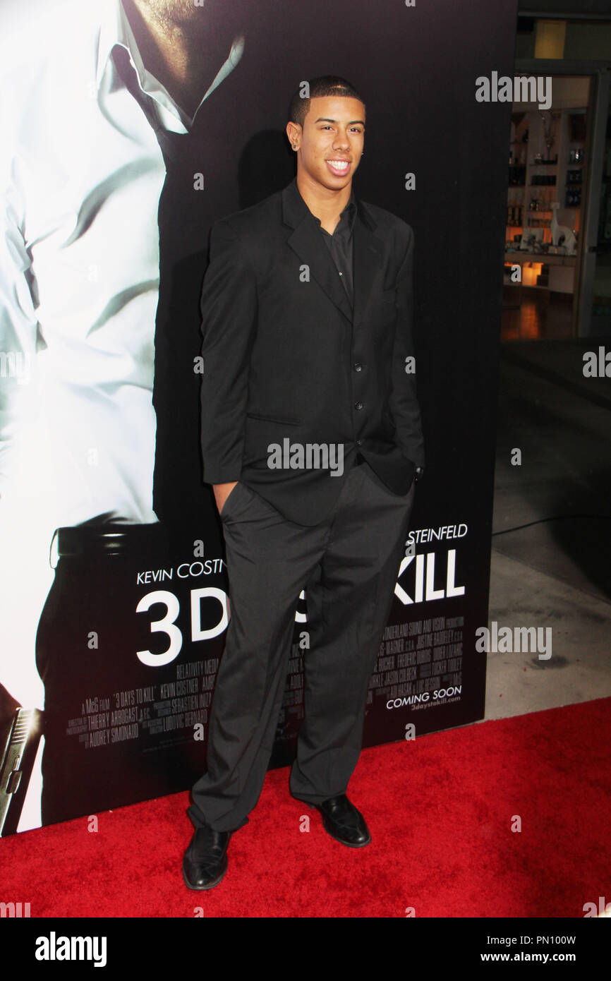 Jacob Scavuzzo 02/12/2014 "3 Days To Kill" Premiere held at Arclight ...