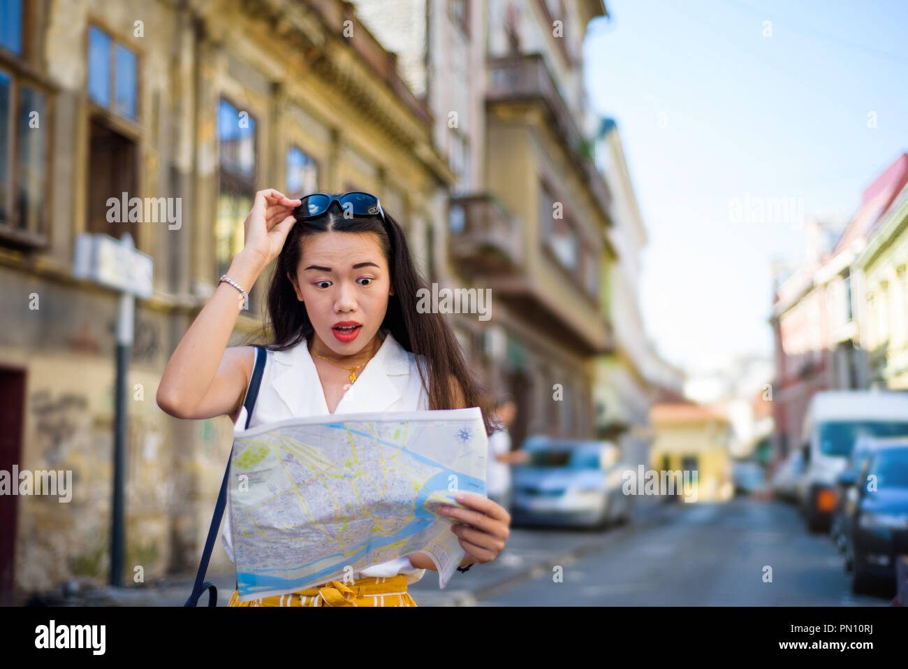 City tourist one person map hi-res stock photography and images - Alamy