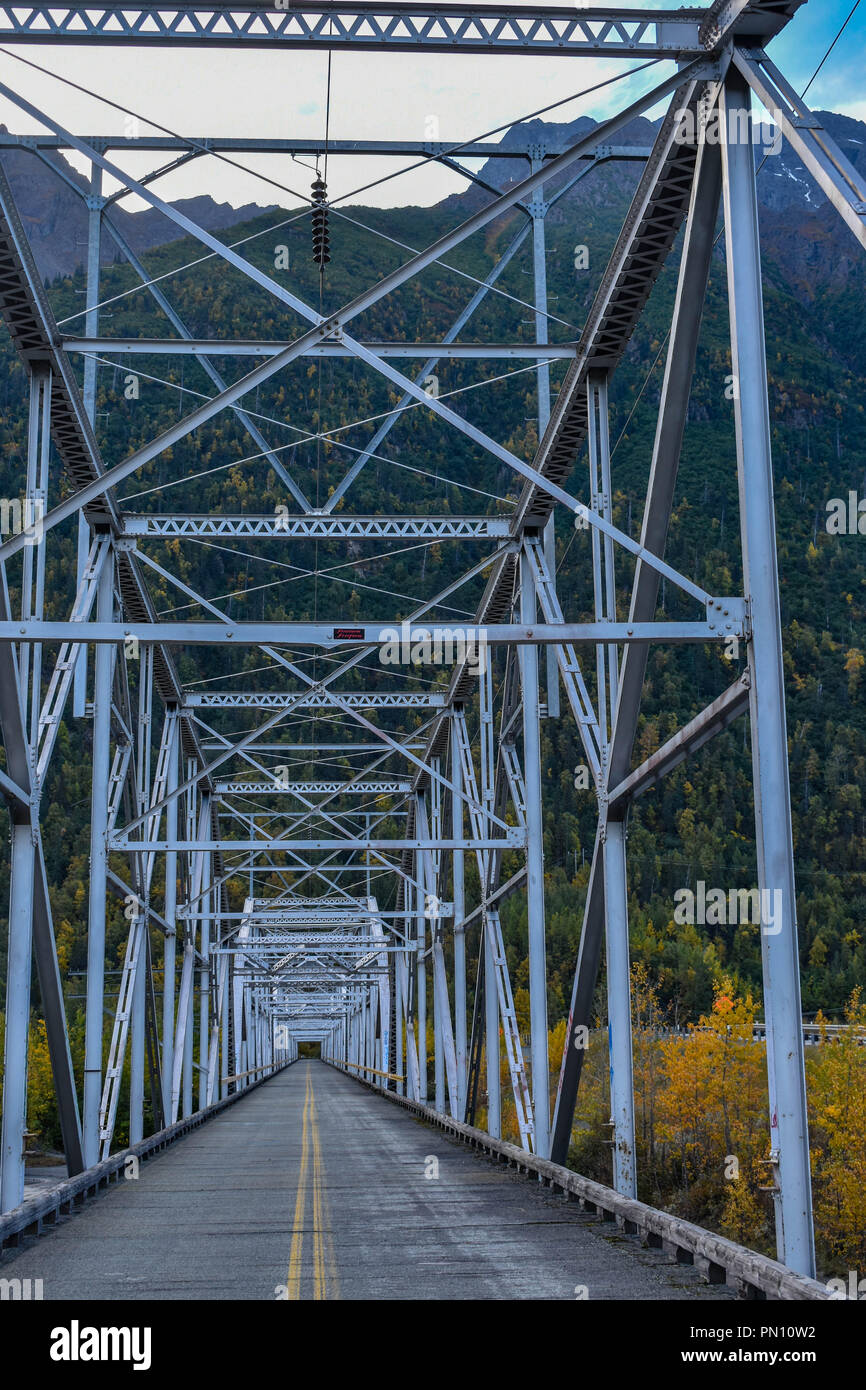 Old Knik Bridge Stock Photo - Alamy
