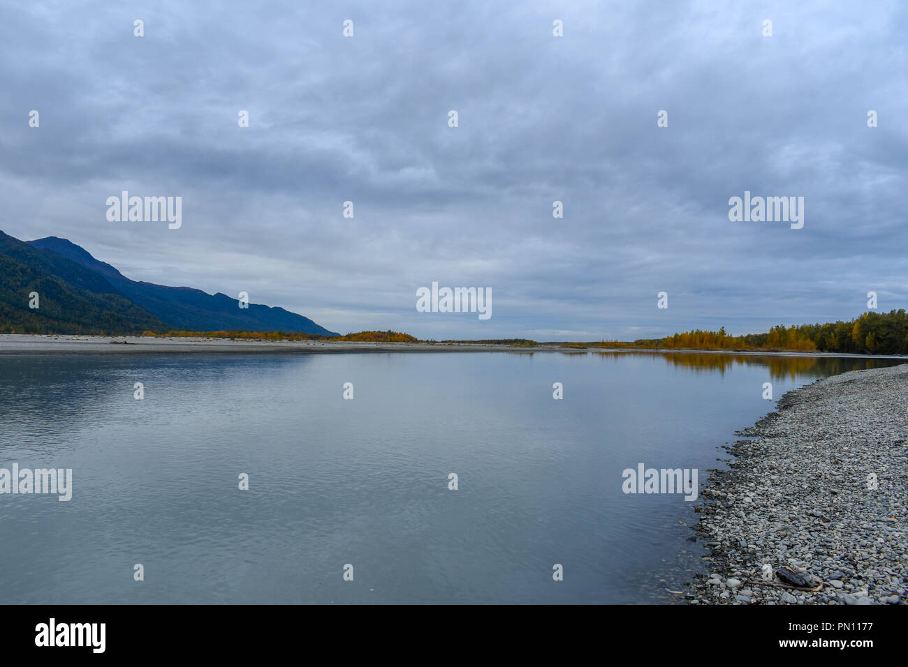 Knik River outside of Anchorage, Alaska. We were camping for the ...