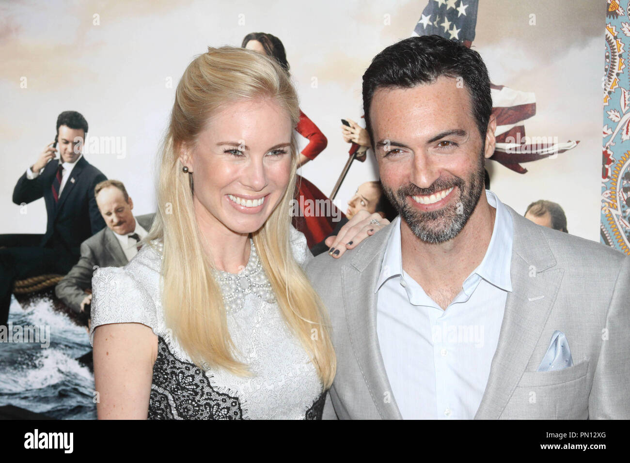 Reid Scott (r) and Fiance Elspeth Keller at the premiere for the 3rd ...