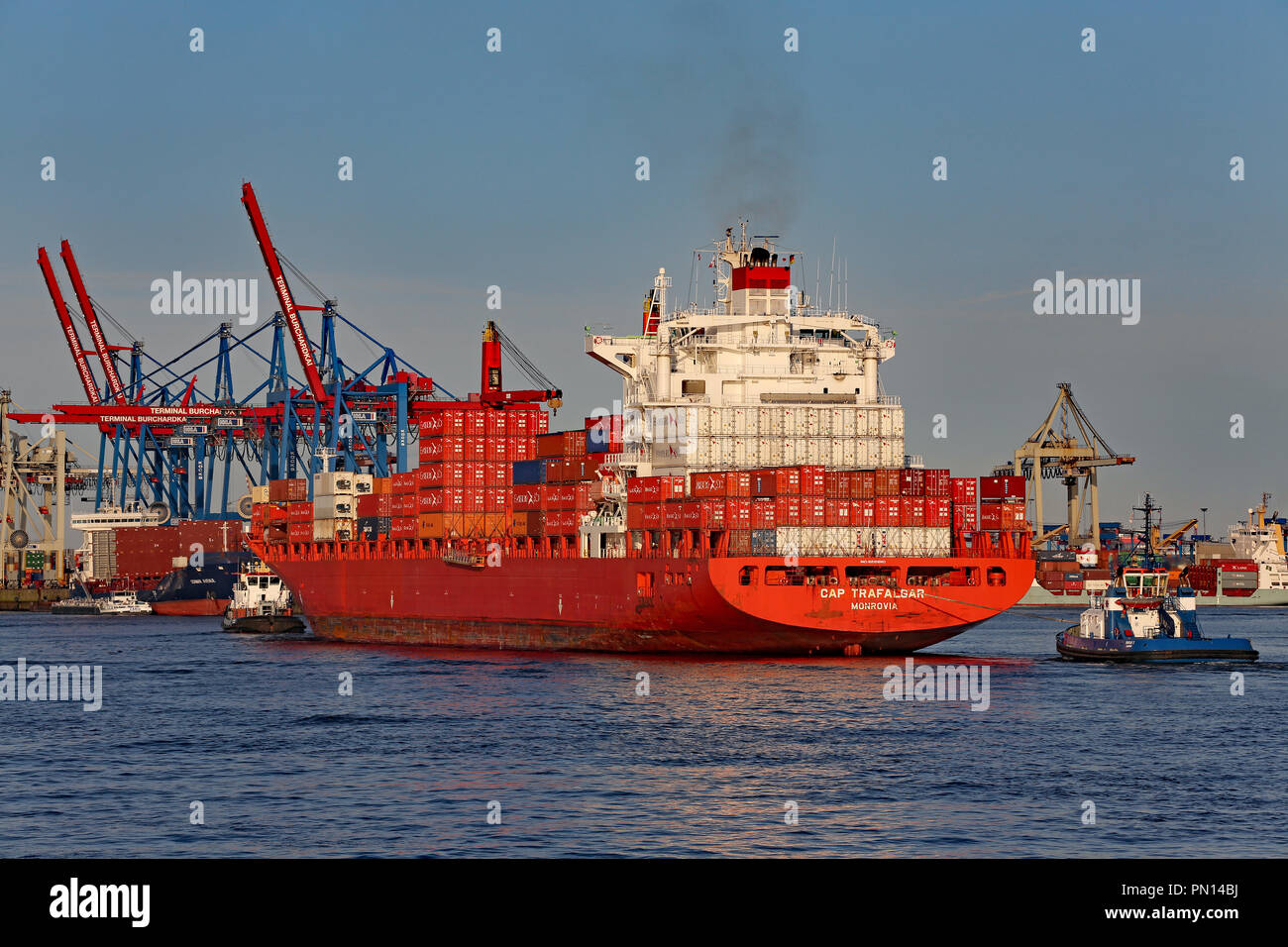 Cap Trafalgar arriving in the port of Hamburg Stock Photo - Alamy