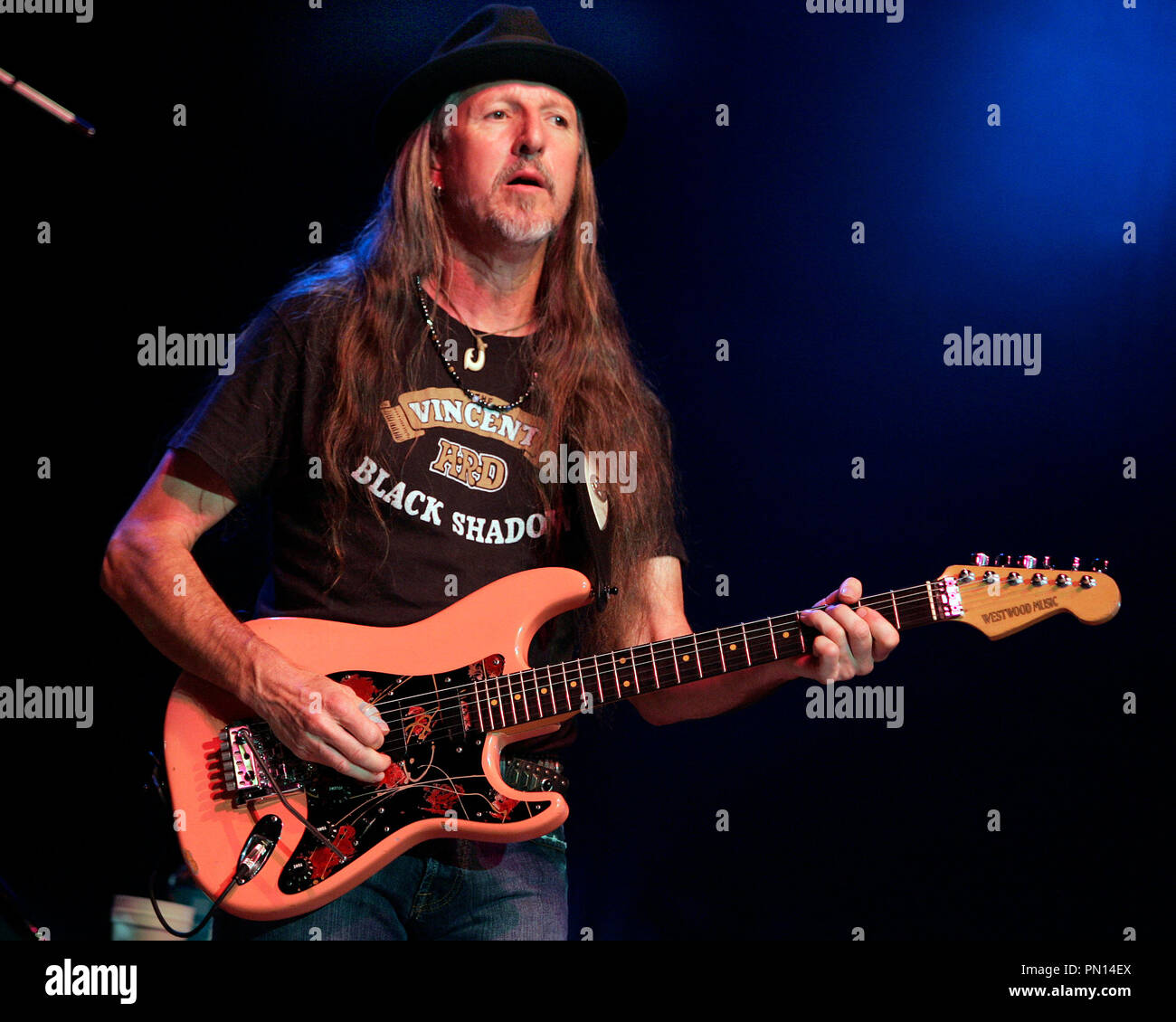 Pat Simmons with the Doobie Brothers performs in concert at the Mizner ...