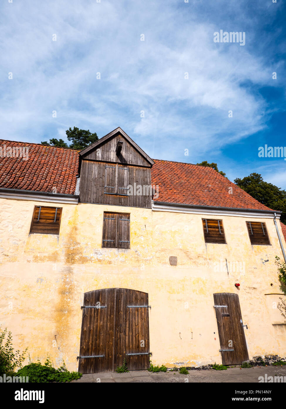 Historic Barn, Stege, Island of Mons, Denmark, Europe Stock Photo - Alamy