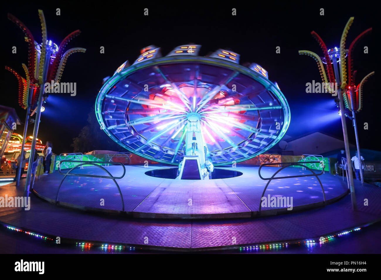 Spinning wheel in the playground hi-res stock photography and images ...