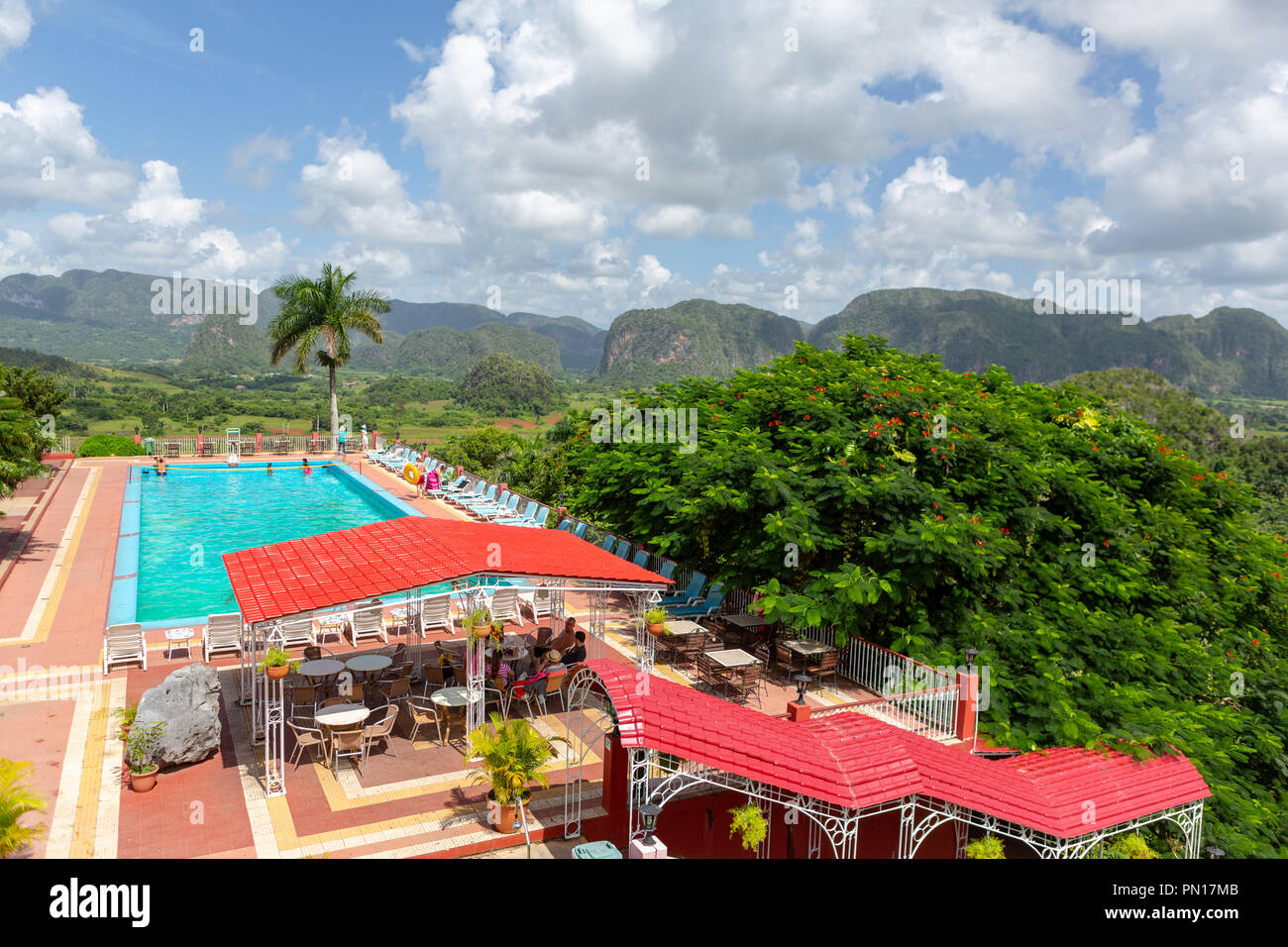 Los jazmines hotel pool vinales cuba hi-res stock photography and ...