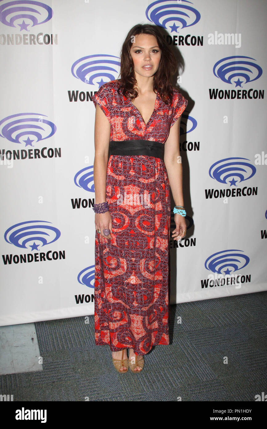 Aimee Teegarden at the "Star Crossed" Press Line held at Wonder Con ...