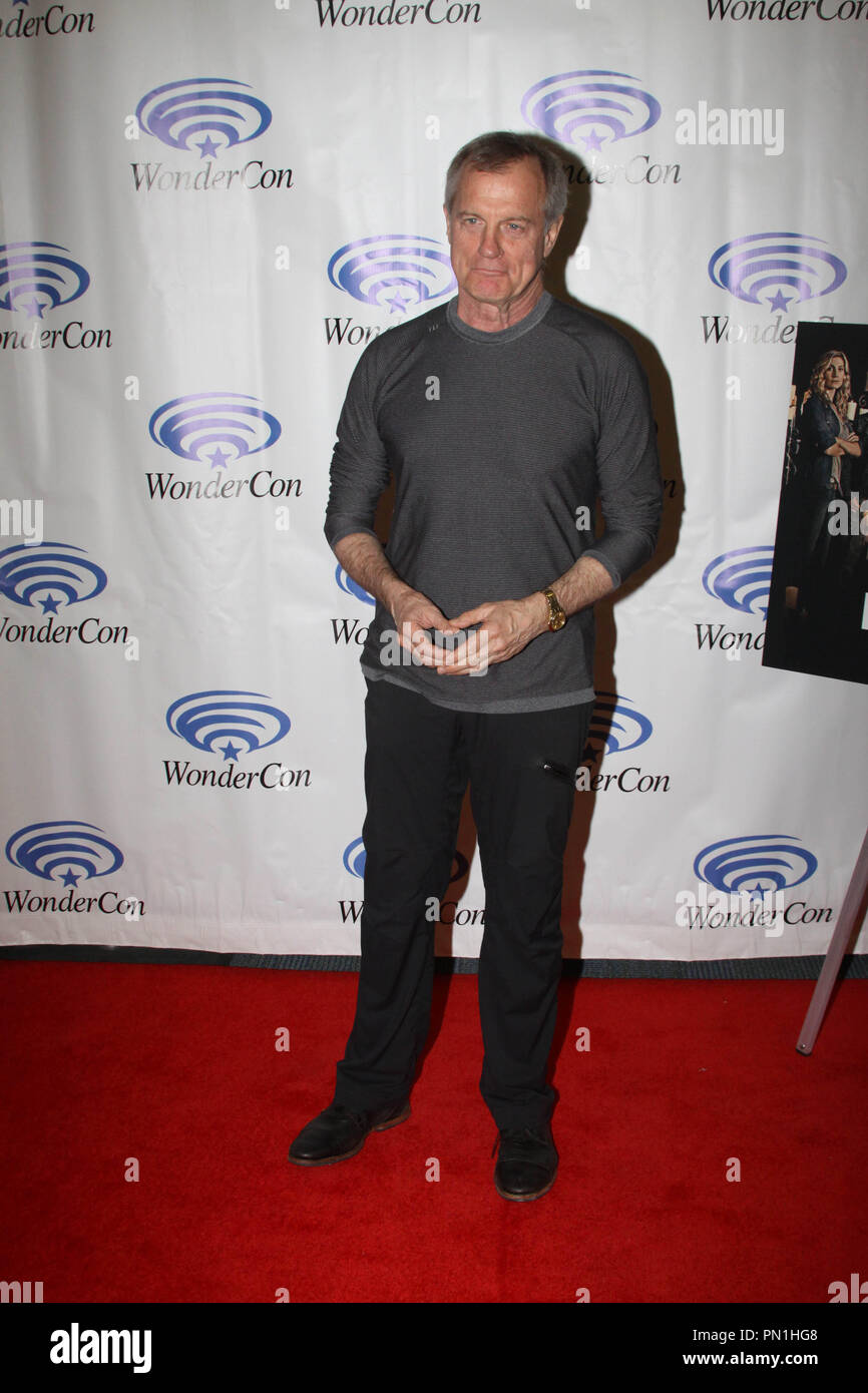 Steven Collins at the "Revolution" Press Line held at Wonder Con 2014 ...
