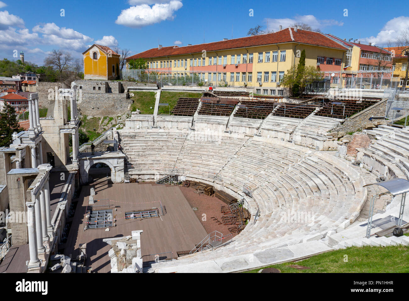 The Roman Amphitheatre in Plovdiv, Bulgaria Stock Photo - Alamy