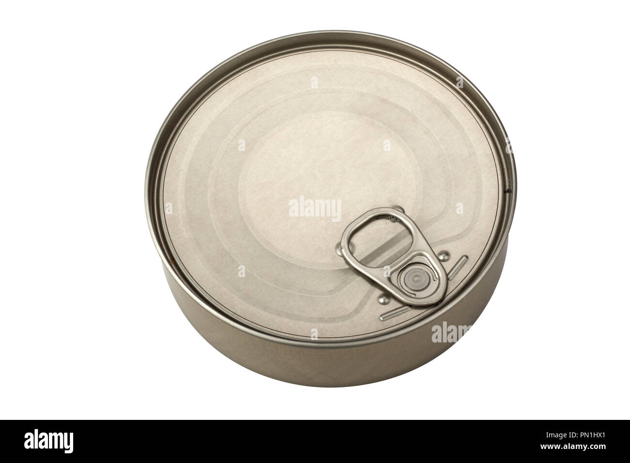 Closed can isolated on white background Stock Photo - Alamy