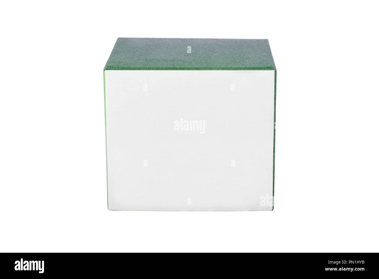 Blank box isolated on white background Stock Photo - Alamy