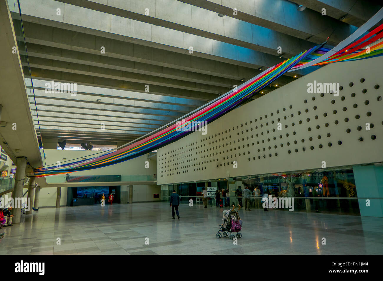 SANTIAGO, CHILE - SEPTEMBER 13, 2018: Costanera Center mall interior ...