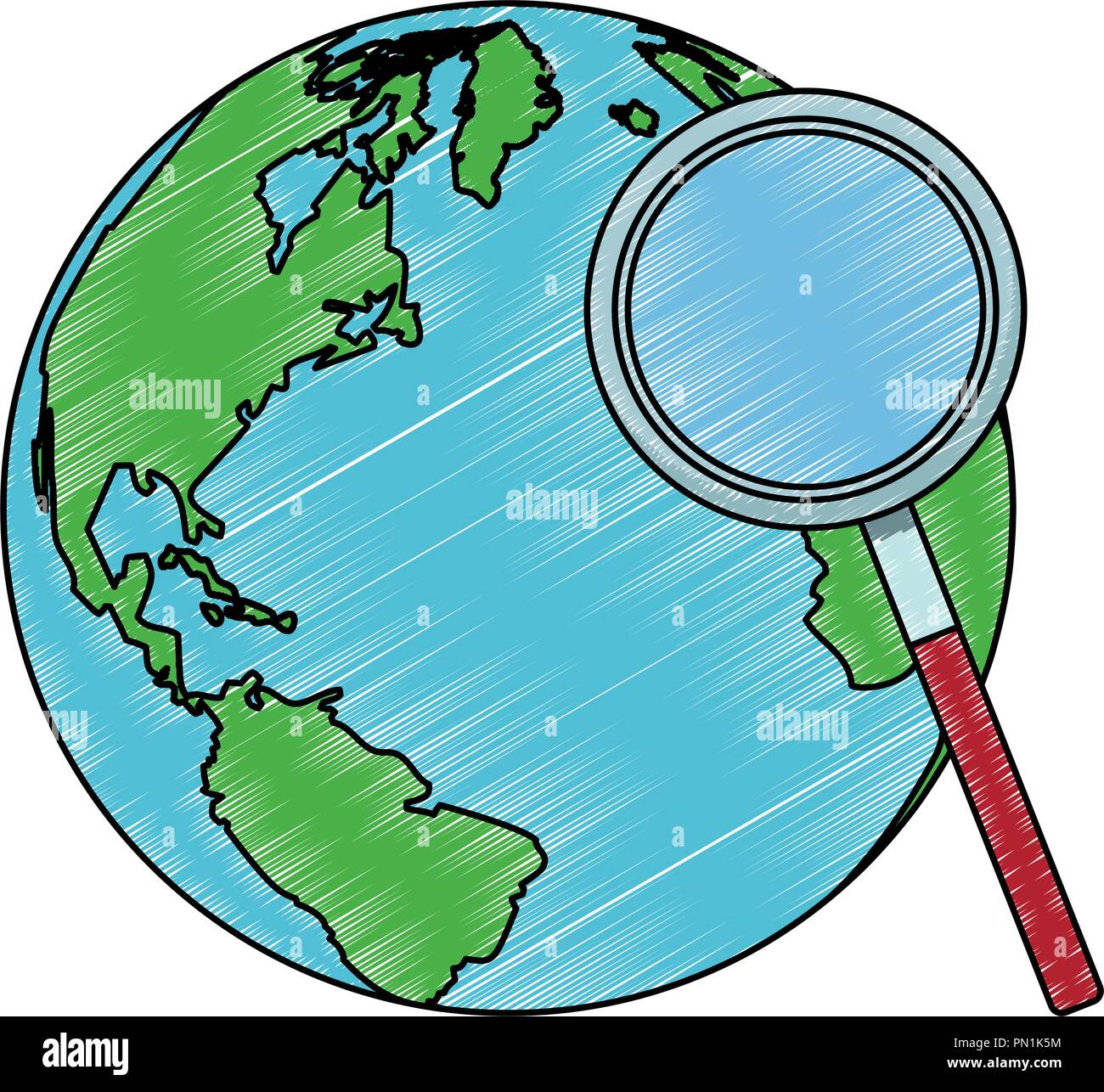 Magnifying Glass Globe Stock Photos & Magnifying Glass Globe Stock ...