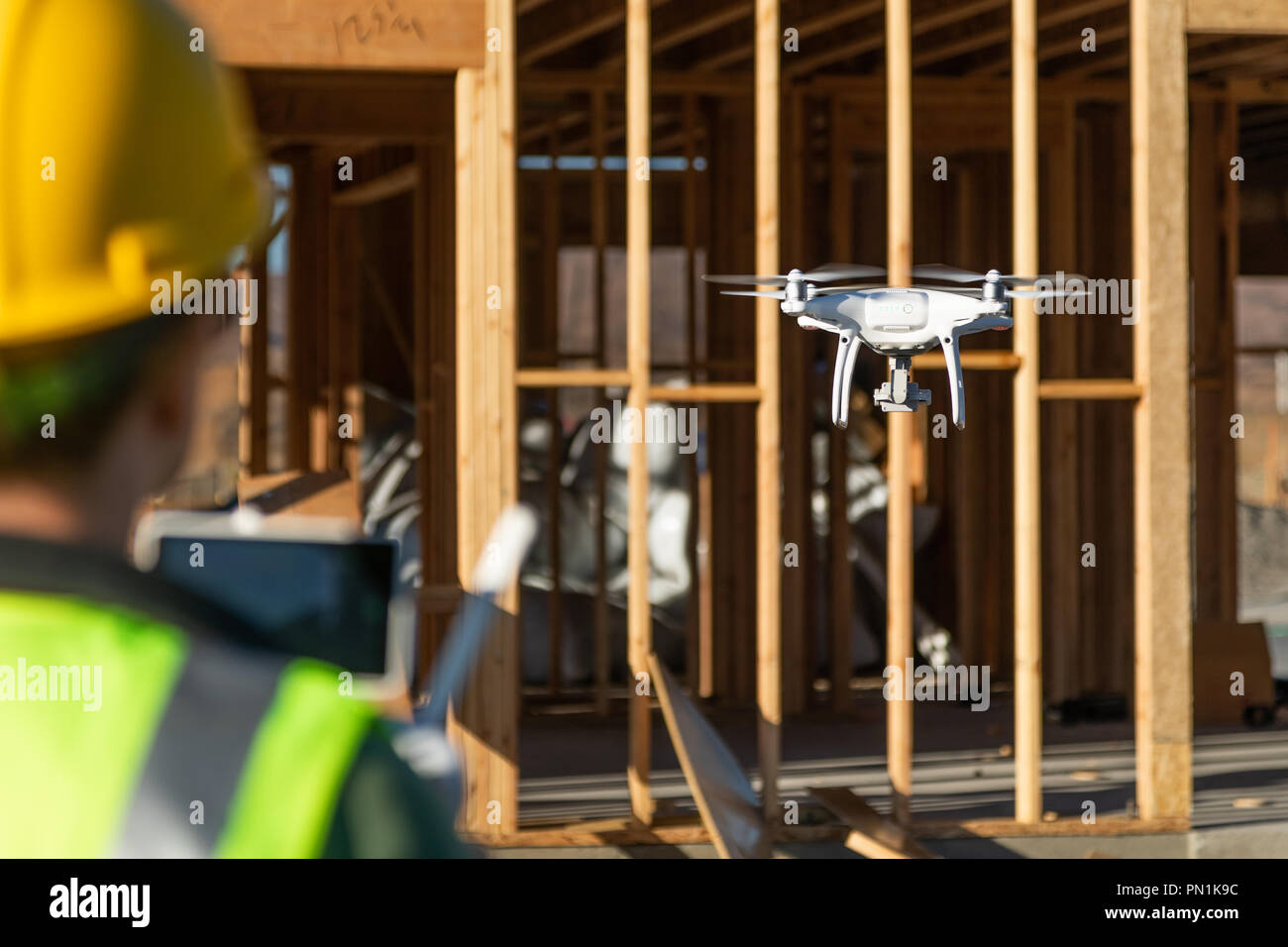 Construction inspection drone hi-res stock photography and images - Alamy