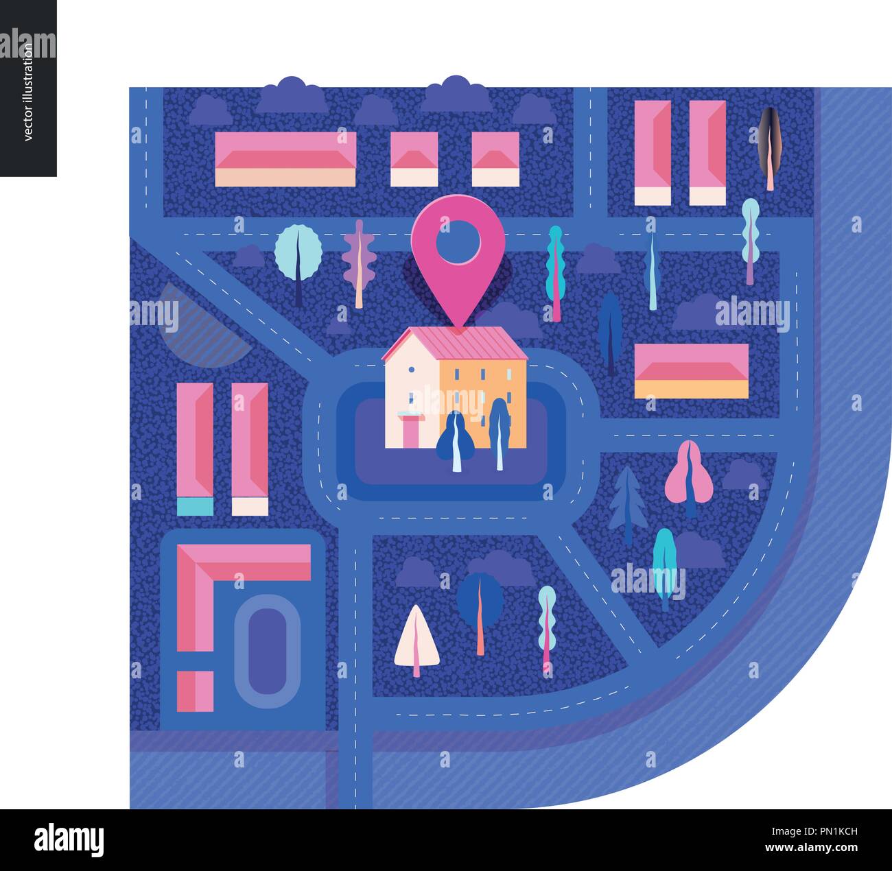 Cross district Stock Vector Images - Alamy