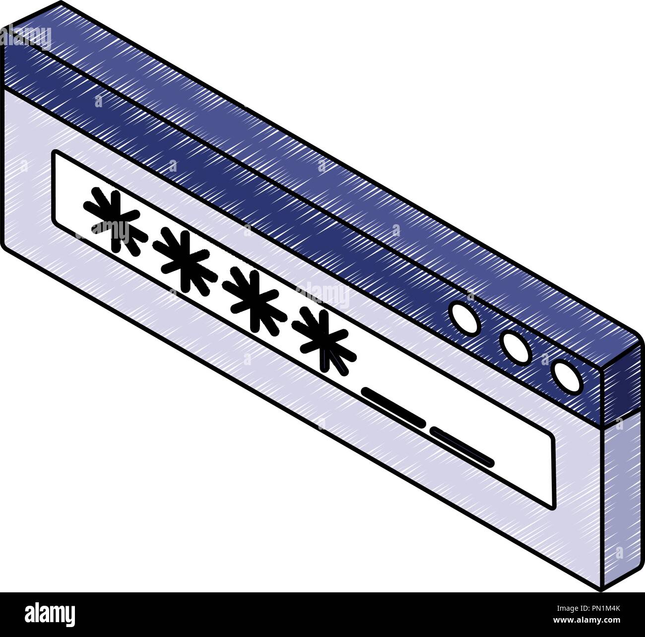 Password bar with padlock scribble Stock Vector Image & Art - Alamy